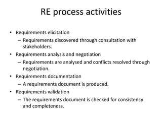 Requirements Engineering Processes | PPTX