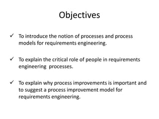 Requirements Engineering Processes | PPTX