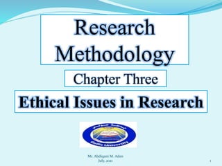Ch3 research methods | PPTX