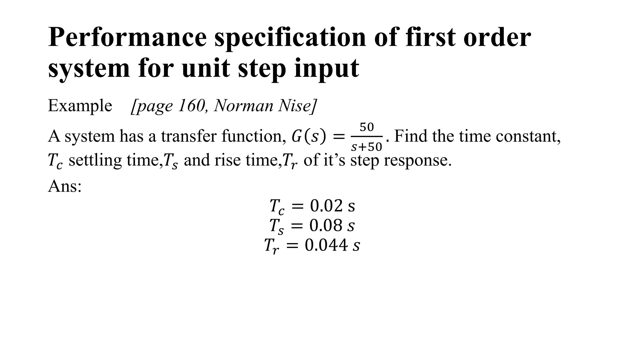 Transient and Steady State Response - Control Systems Engineering | PDF | Physics | Science