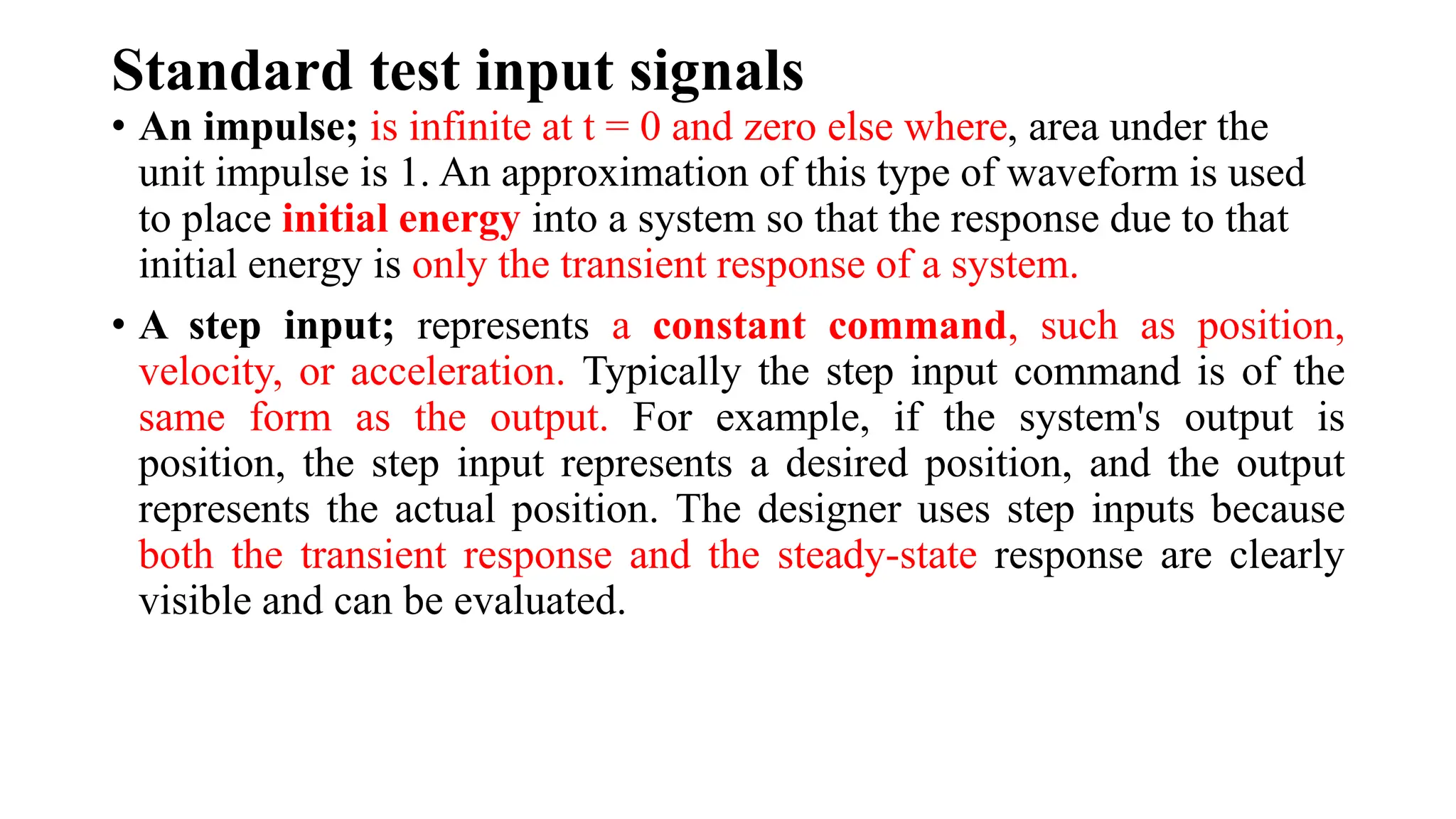 Transient and Steady State Response - Control Systems Engineering | PDF