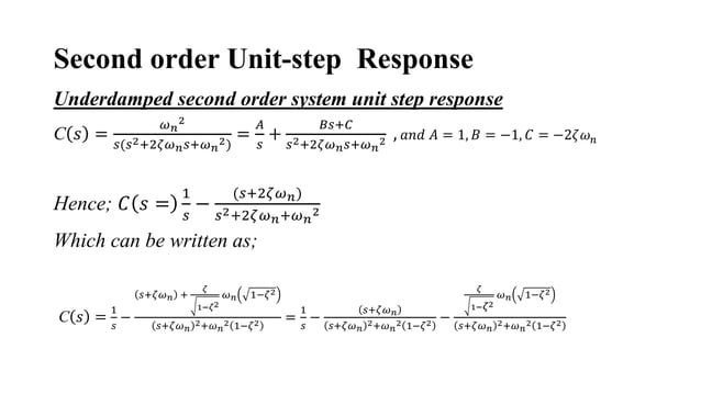 Transient and Steady State Response - Control Systems Engineering | PDF ...