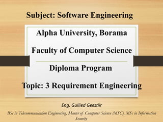 Chapter 3 of Introduction to software engineering | PPTX