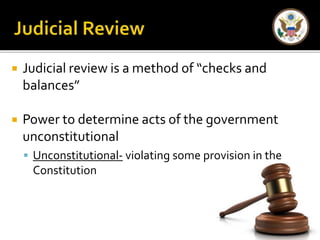 U.S. Government -- Chapter 3, Section 1 "The Six Basic Principles" of the U.S. Constitution | PPTX