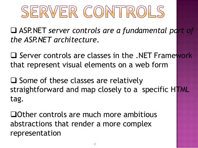 Ch3 server controls