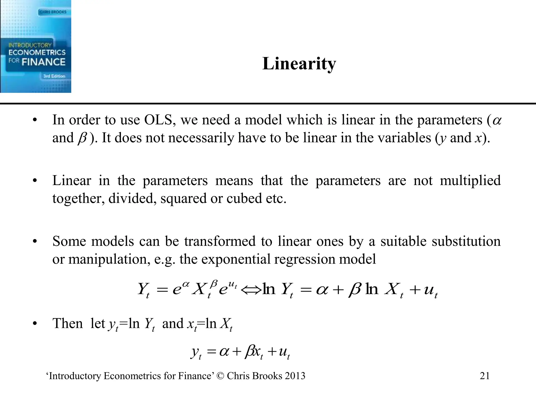 A brief overview of the classical linear regression model | PPT