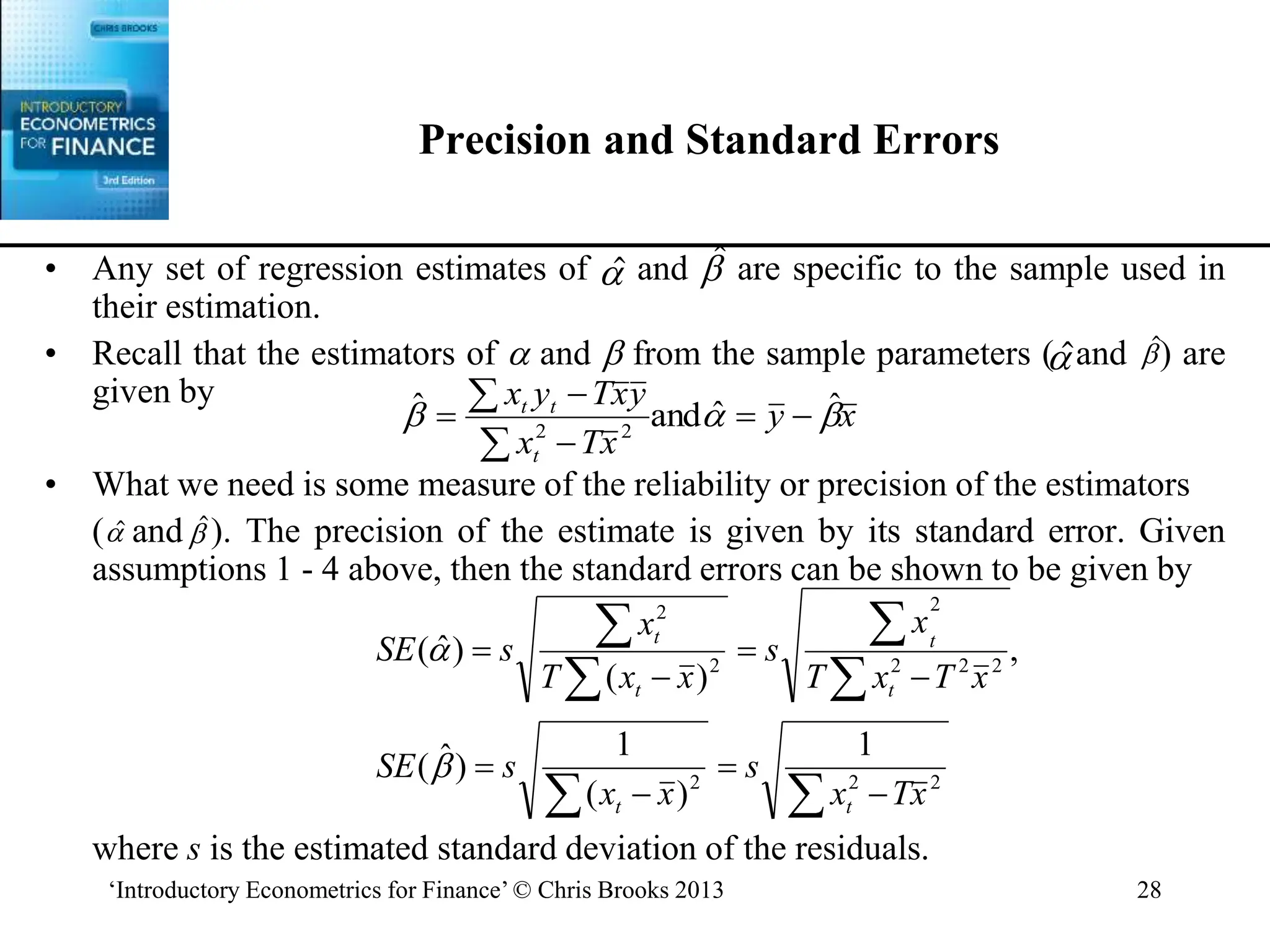 A brief overview of the classical linear regression model | PPT