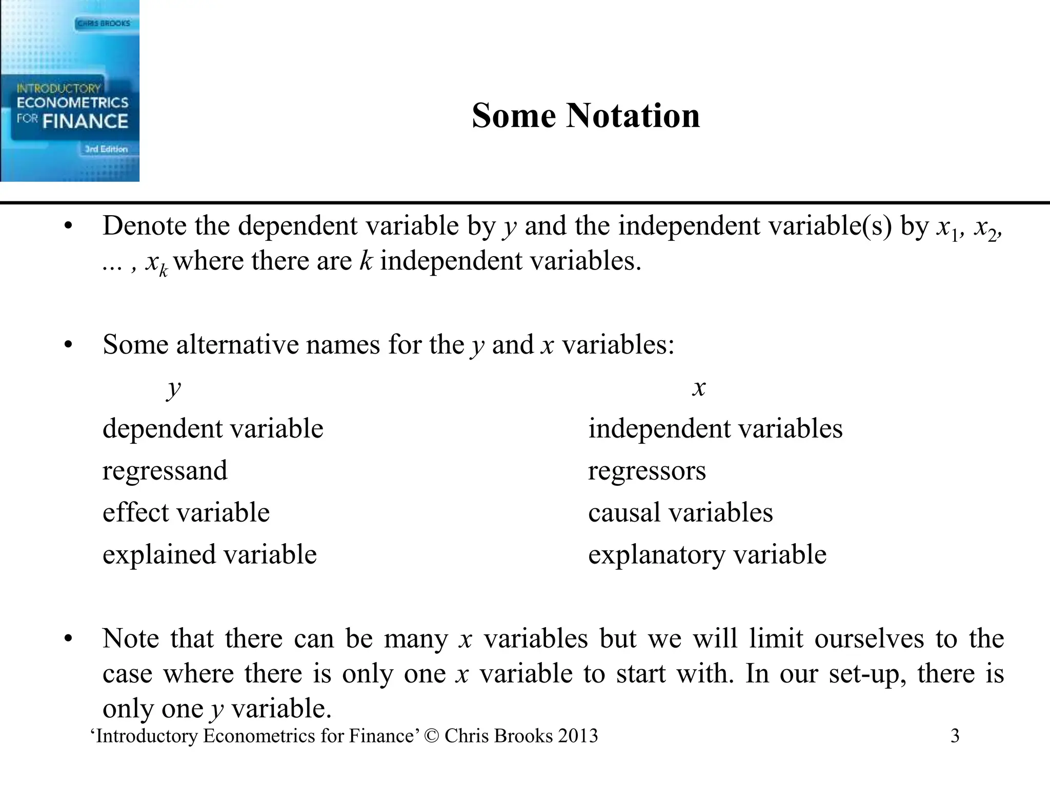A Brief Overview Of The Classical Linear Regression Model Ppt