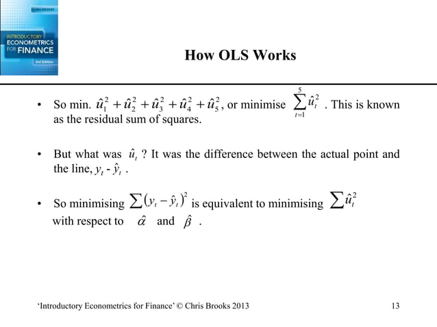 A brief overview of the classical linear regression model | PPT