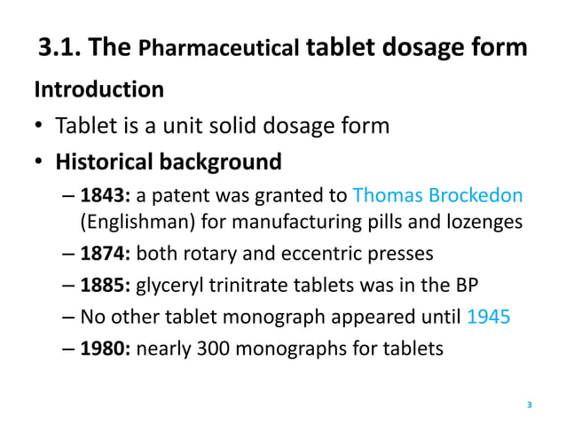 Ch 3 tablet industrial pharmacy | PPTX