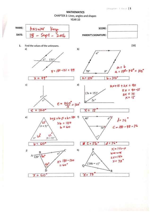 Geometry Shapes And Angles