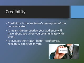 The Communicator: Objectives and Credibility | PPT