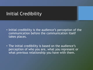 The Communicator: Objectives and Credibility | PPT
