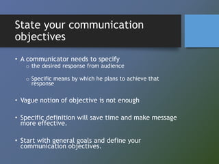 The Communicator: Objectives and Credibility | PPT