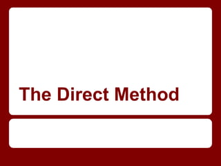 Ch 3 the direct method | PPT