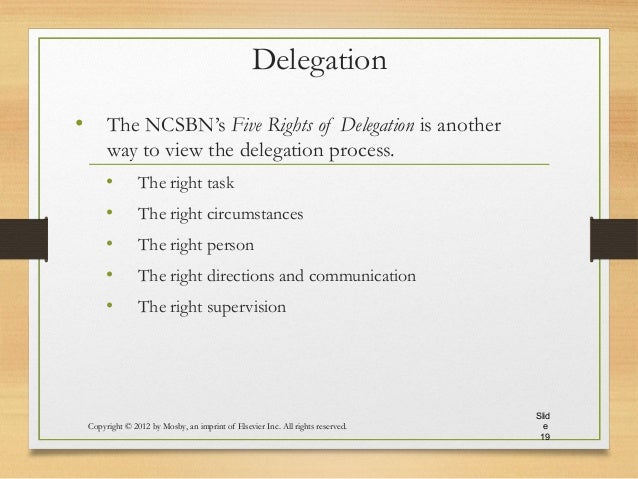 Nursing Delegation Model