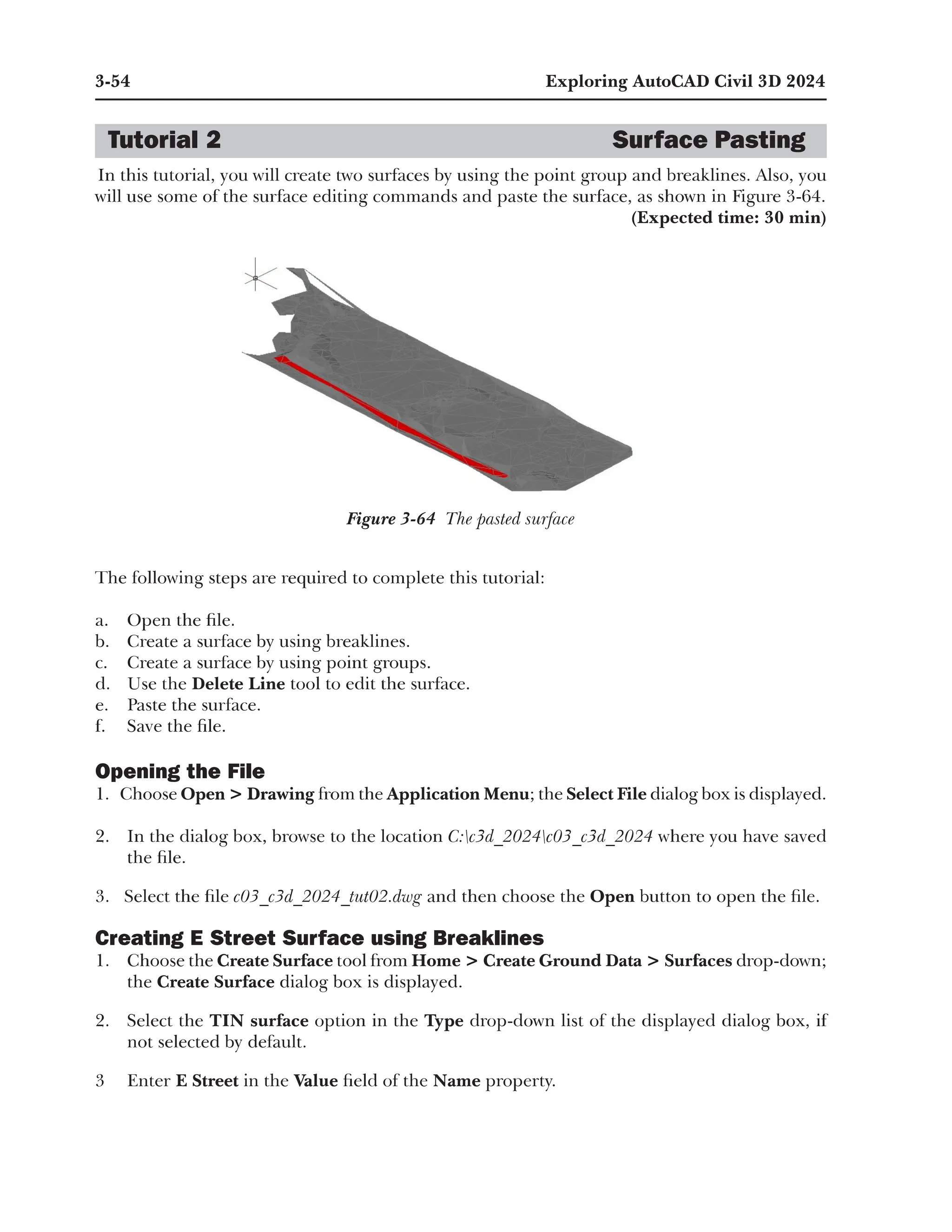 Surface Pasting using Civil 3D tools and various theories | PDF