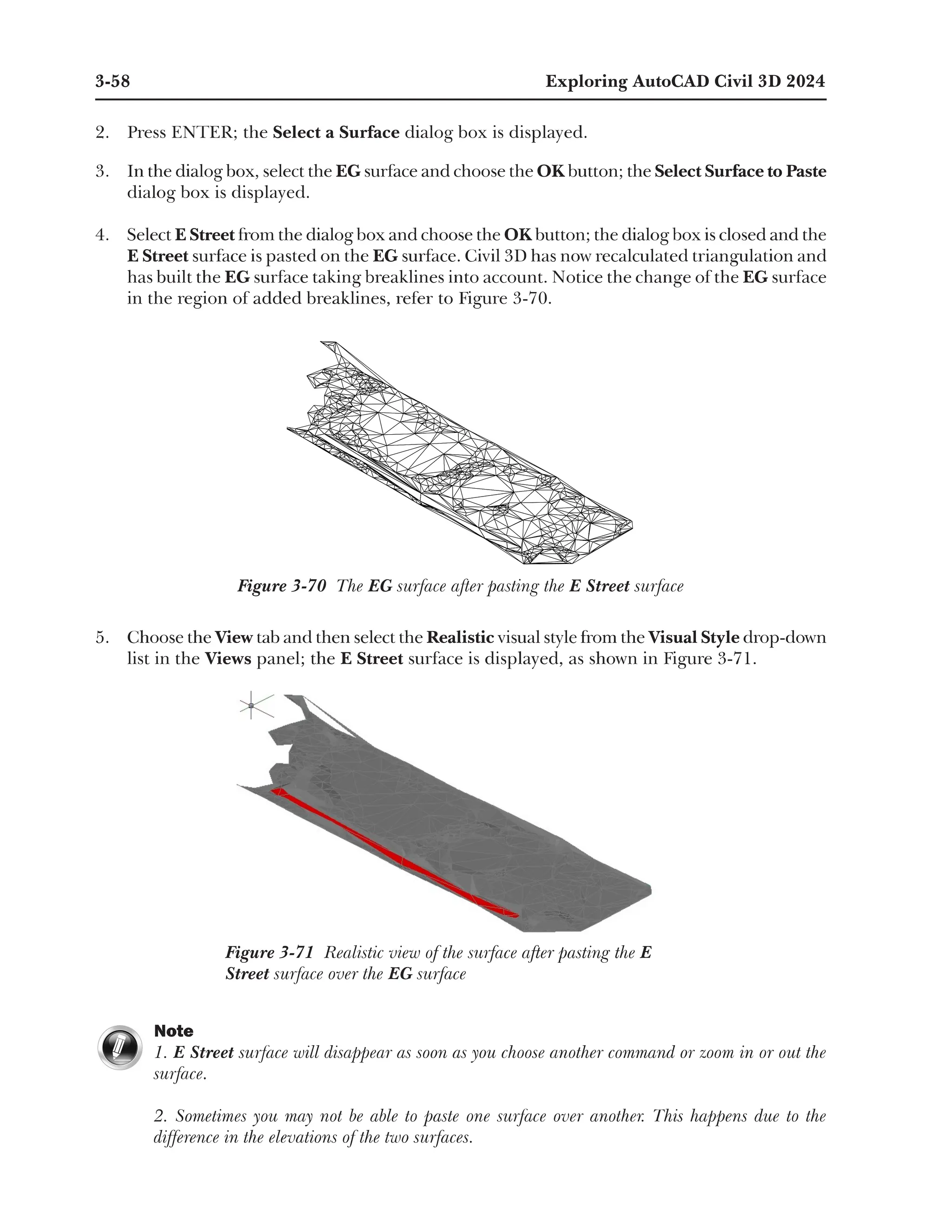 Surface Pasting using Civil 3D tools and various theories | PDF