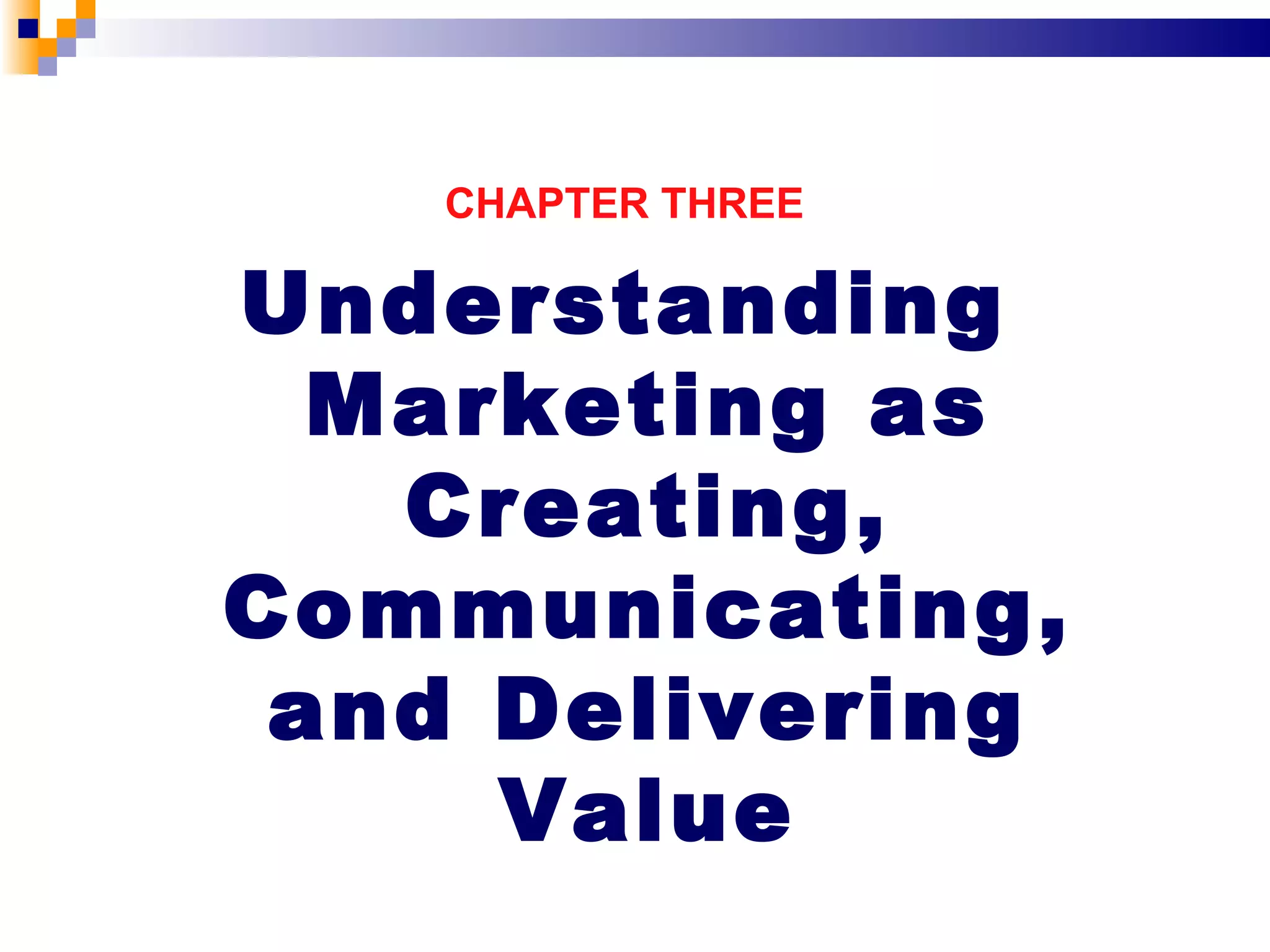 Ch3 understanding marketing (1) | PPT