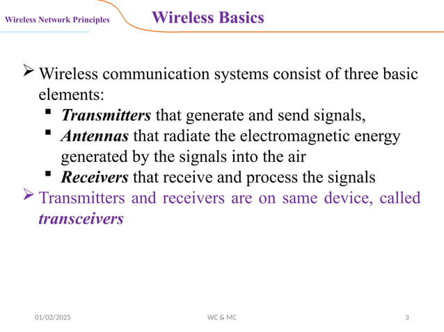 CH3 Wireless Network Principle in wireless Communication.pptx