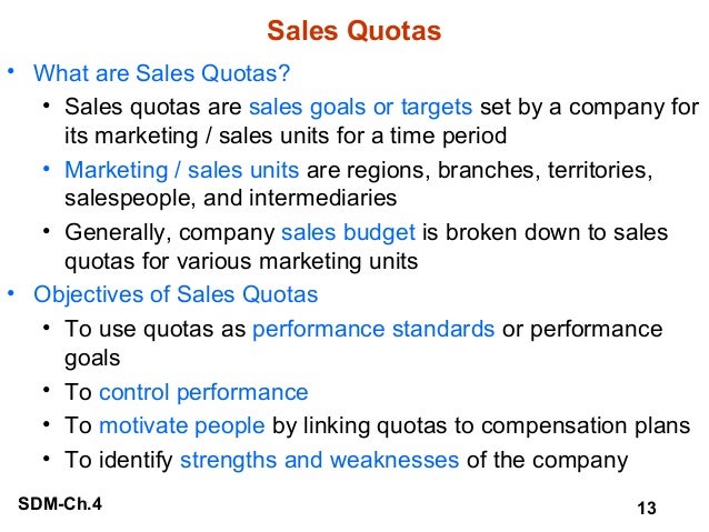 Sales Quota Examples
