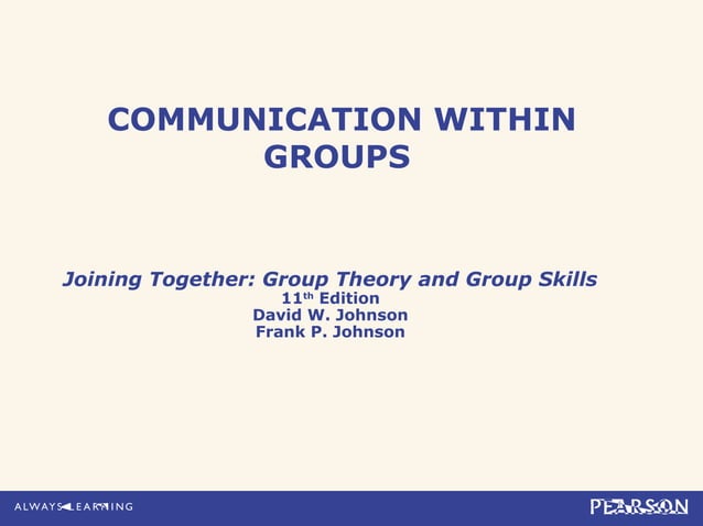 COMMUNICATION WITHIN GROUPS | PPT