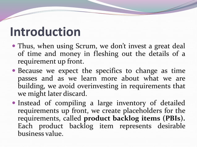 Scrum - Requirements and User Stories | PPTX | Web Conferencing ...