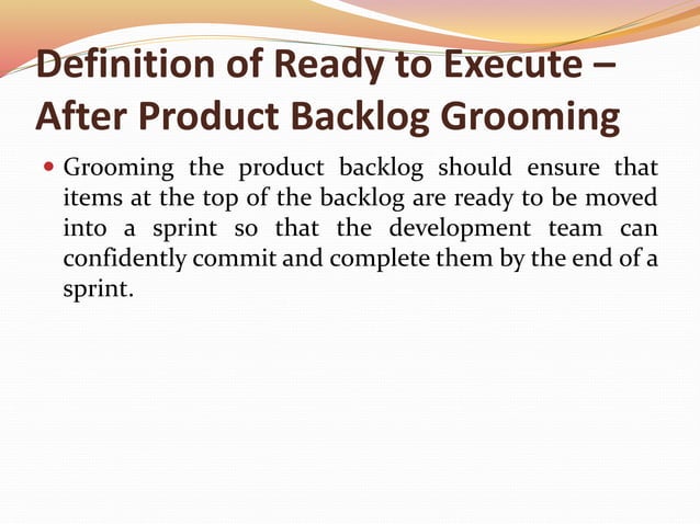 Scrum - Product Backlog | PPTX | Technology & Computing