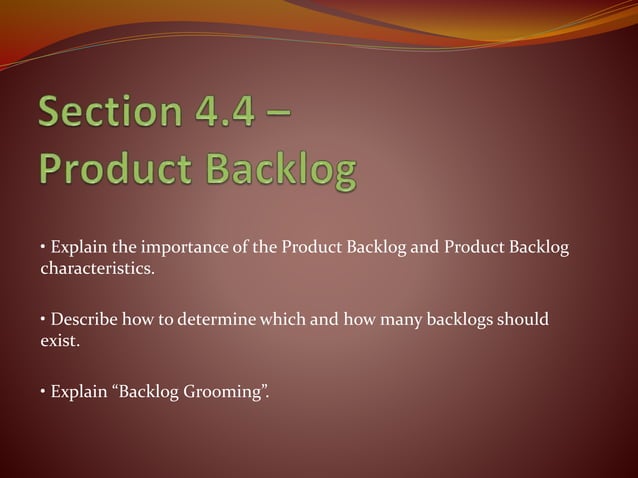 Scrum - Product Backlog | PPTX | Technology & Computing
