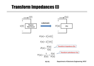 Circuit Network Analysis - [Chapter4] Laplace Transform | PDF