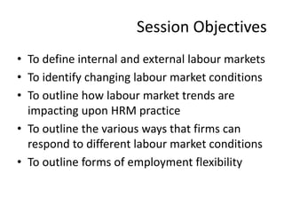 Ch 4. the labour market context of hrm | PPTX
