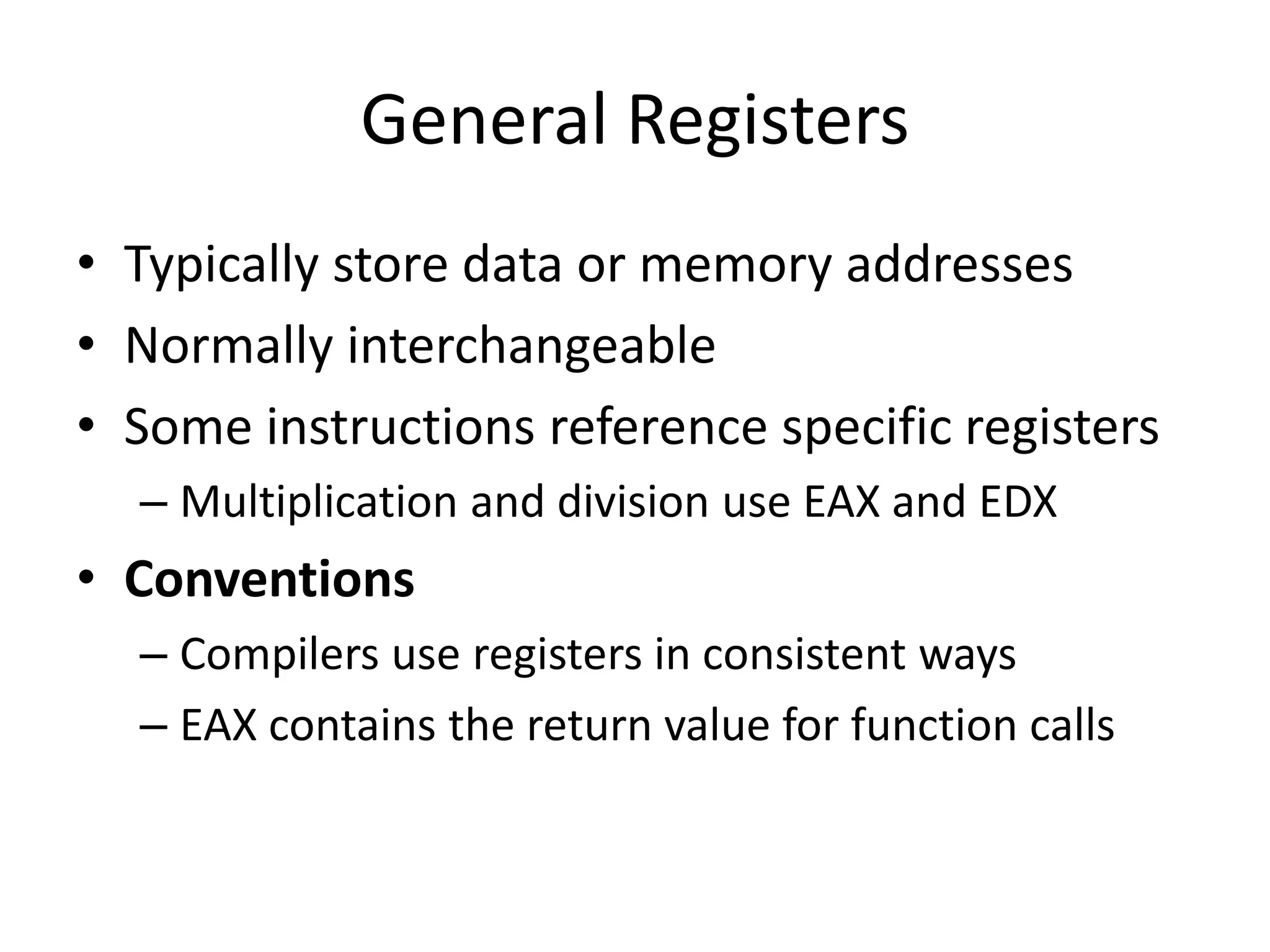 Practical Malware Analysis: Ch 4 A Crash Course in x86 Disassembly ...