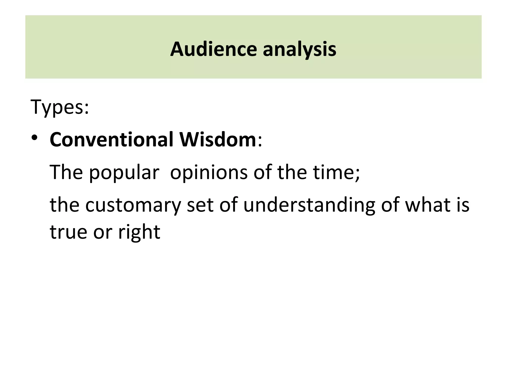 Ch4. analyzing the audience | PPT