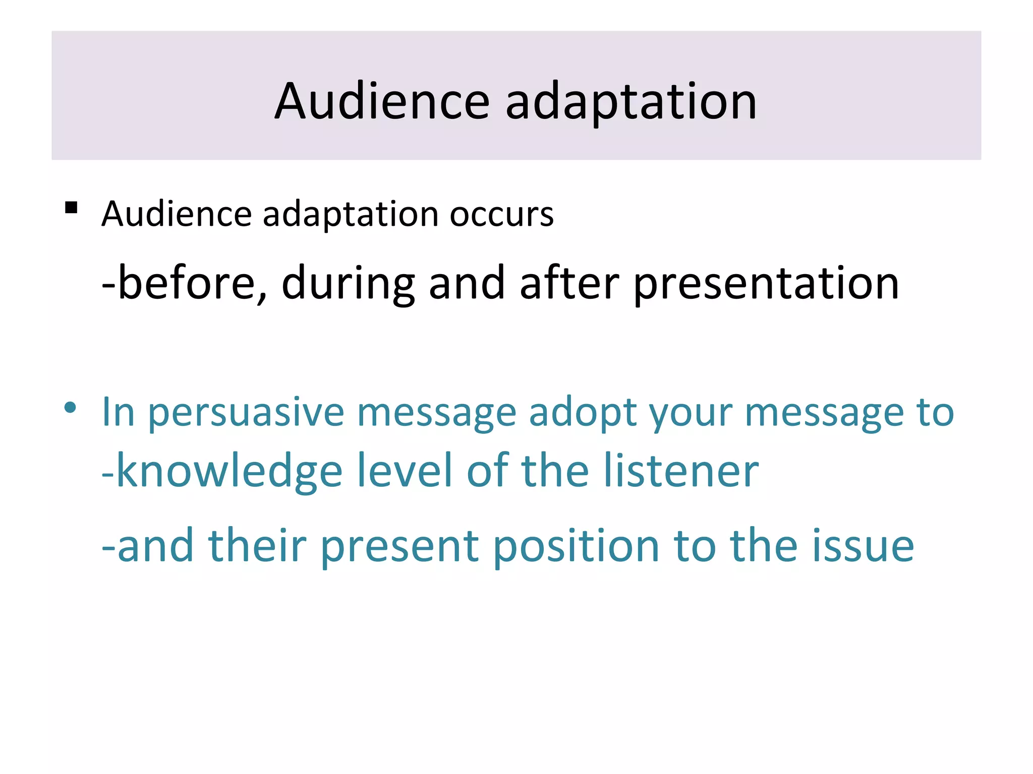 Ch4. analyzing the audience | PPT