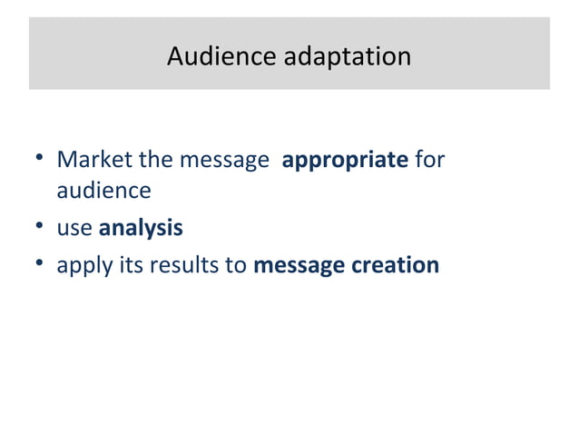 Ch4. analyzing the audience | PPT