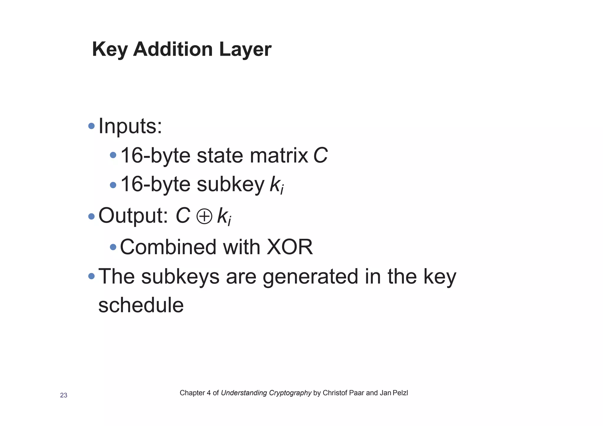 4 The Advanced Encryption Standard Aes Ppt