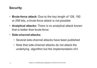 4. The Advanced Encryption Standard (AES) | PDF