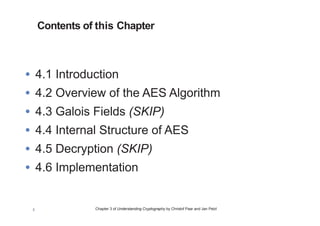 4. The Advanced Encryption Standard (AES) | PDF