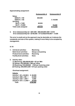 Chapter 4 Activity Based Product Costing | PDF