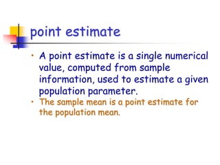 Ch4 Confidence Interval | PPT