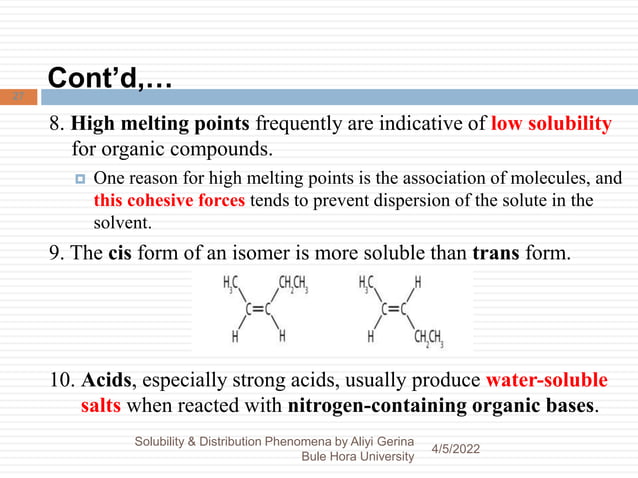 Ch4. solubility and distribution phenomena | PPT