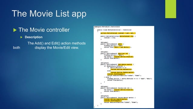 Murach': HOW TO DEVELOP A DATA DRIVEN MVC WEB | PPT