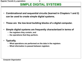 REGISTER TRANSFER AND MICROOPERATIONS | PPT