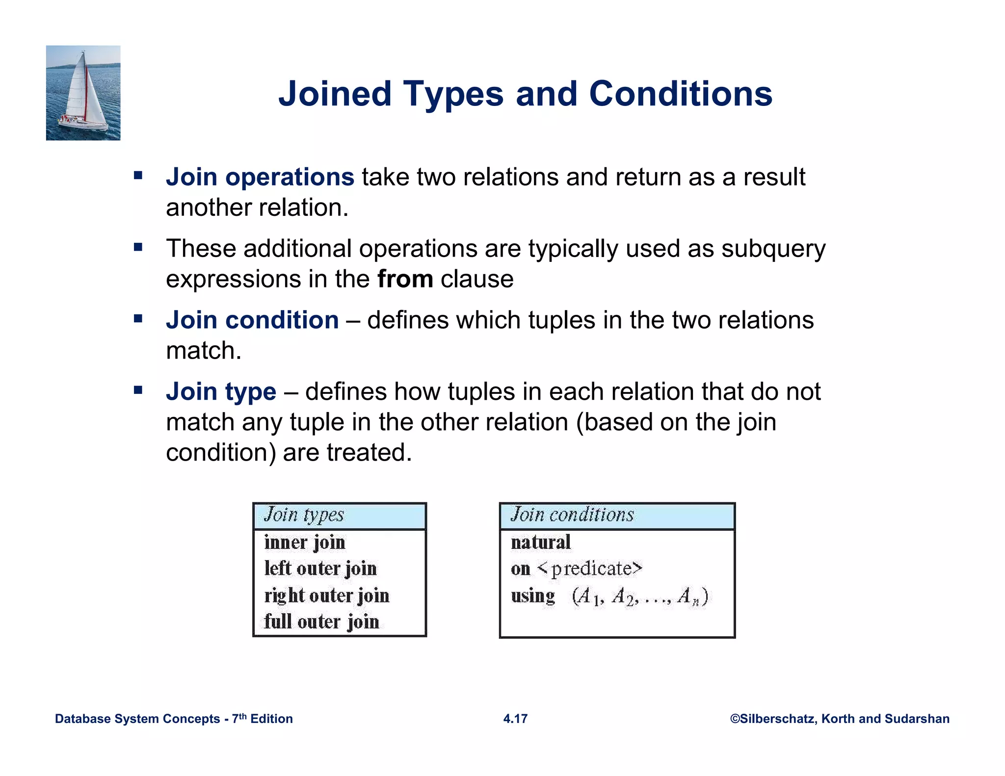 Database System Concepts Ch4pdf Databases Computer Software And