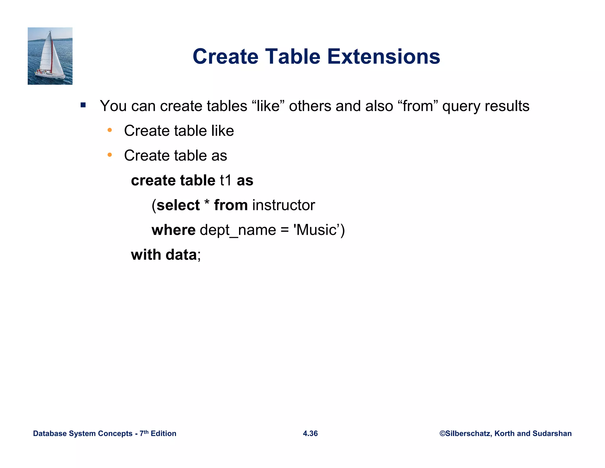 Database System Concepts Ch4pdf Databases Computer Software And Applications