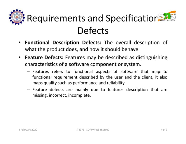 unit 1 various software testing description | PDF