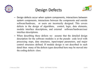 unit 1 various software testing description | PDF