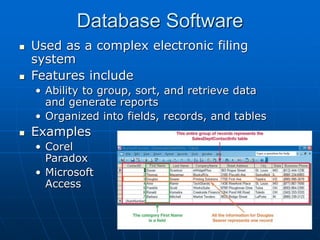 SOFTWARE APPLICATIONS for computer theoy | PPT
