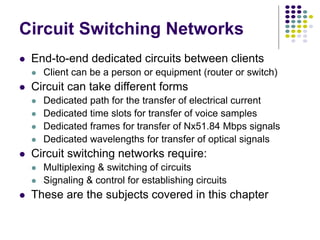 chapter four circuit switching communication | PPT